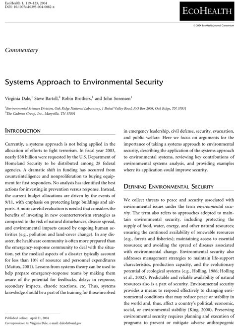 pdf systems approach to environmental security