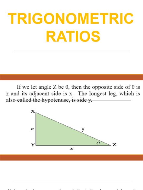 Six Trigonometric Ratios Pdf