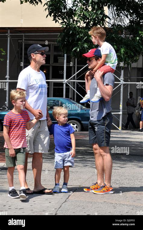 Simon Halls Matt Bomer And Sons Kit Walker And Henry Matt Bomer And