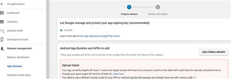 Xamarinforms Application Gets Error When Publishing In Play Store Even Given Correct Min And