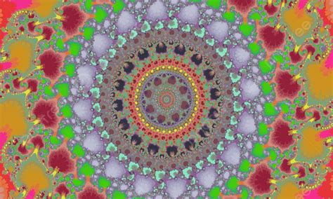 Mandelbrot Fractal Colorful Pattern Like Mandala Great Generated