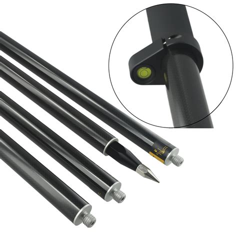 2m length gps prisms pole carbon fibre survey poles gnss rtk surveying