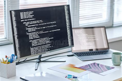 Code Lines On Screen Stock Image Image Of Processing 120826249
