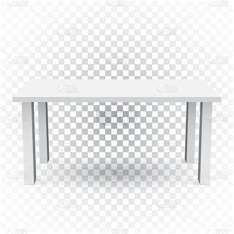 矢量3d表的对象表示。在孤立的背景上空的白色顶表。素材 花瓣网