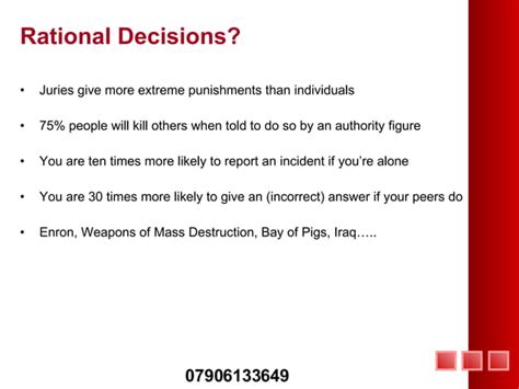 Decision Making Lecture Ppt
