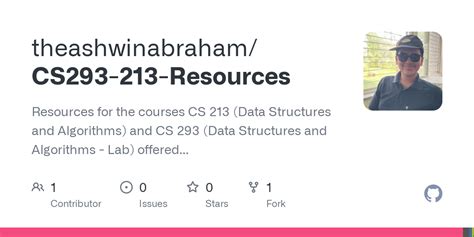 Github Theashwinabrahamcs293 213 Resources Resources For The