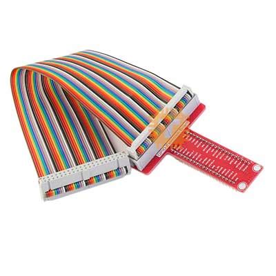 MD0371 T Shaped Breakout Expansion Board With 40Pin GPIO Cable Raspberry Pi