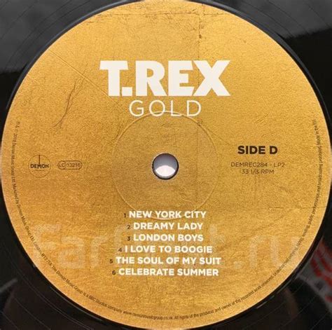Виниловая пластинка T Rex Gold 2lp 2022 Музыка Cd во Владивостоке