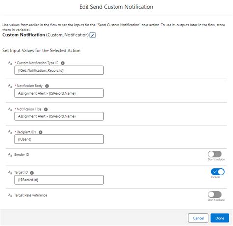 Send Custom Notification Using Flow Builder