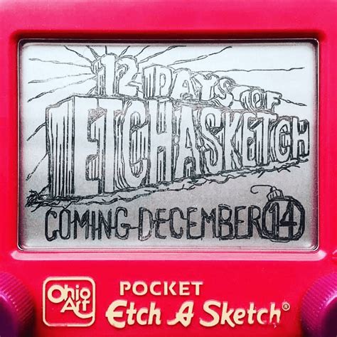 local artist spreads christmas cheer with etch a sketch drawings
