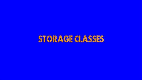 Storage Classes In C Cprogrammingintamilfreetutorialbeginners