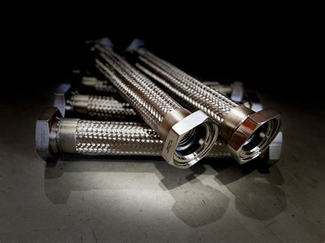 2inch 316 Stainless Steel Braided Hose Assemblies With Bsm Ends For A