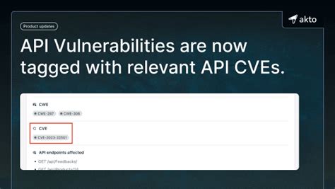 API Vulnerabilities Are Now Tagged With Relevant API CVEs