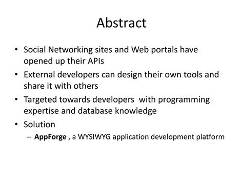 Ppt Wysiwyg Development Of Data Driven Web Applications Powerpoint
