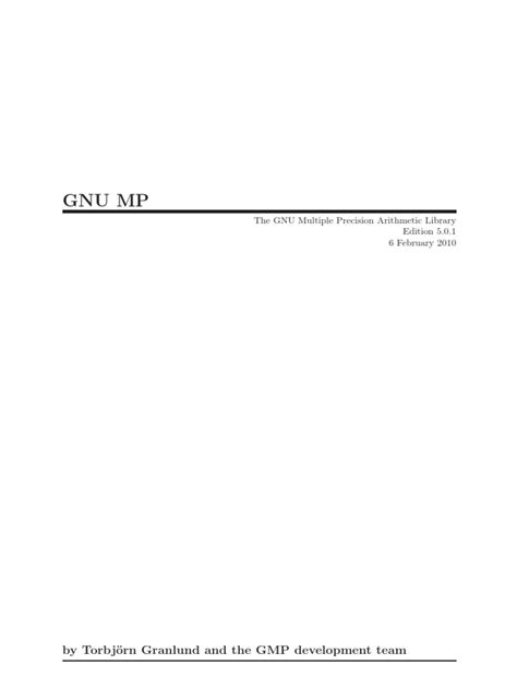 Gnu Mp Pdf 64 Bit Computing Gnu