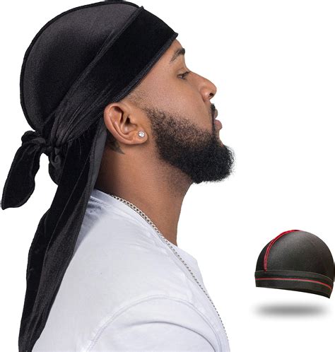 Kiss Colors And Care Power Wave Velvet Luxe Durag Black