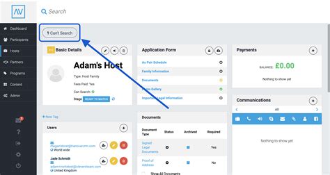 Host Portal Search Filters Hanover