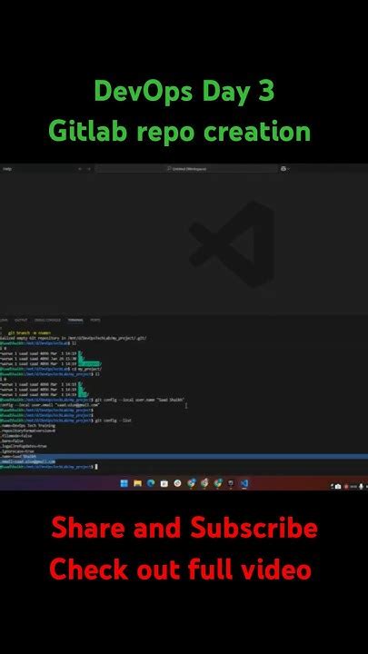 Gitlab Repo Creation In Gitlab Devops Gitlab Git Gitbasics