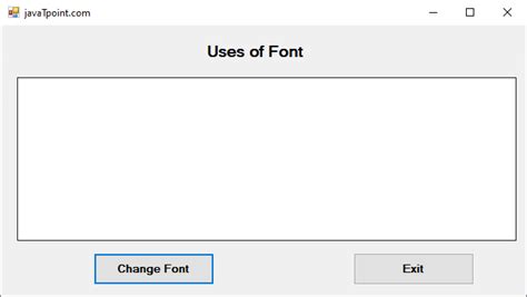 Font Dialog Box Tpoint Tech