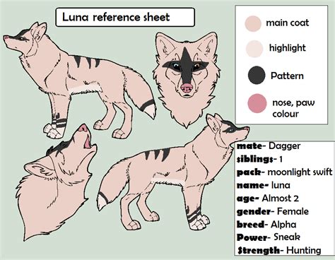 Luna Reference Sheet By Sophie12321 On Deviantart