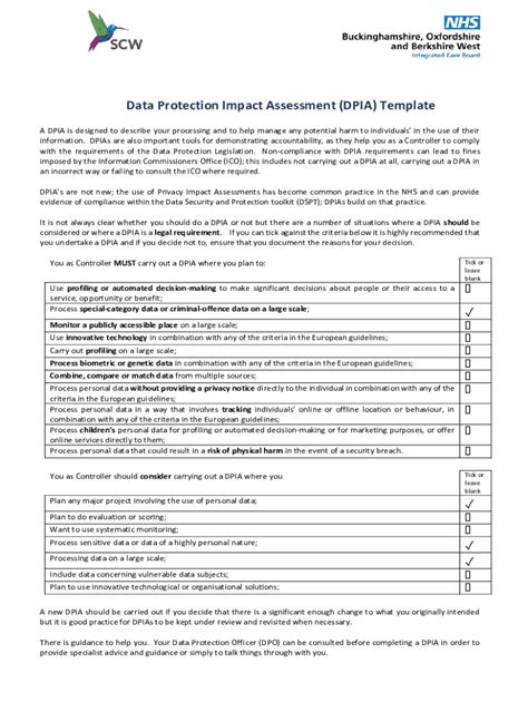 Fillable Online What Is A Dpia And How To Conduct It Infographics Fax Email Print Pdffiller
