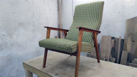 Реставрация старого кресла времен СССР Diy мебель своими руками Youtube
