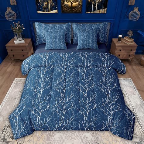 Feelyou Fashion Branches Plant Bedding Comforter Set 7pcs For Teen