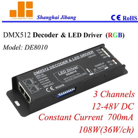 Free Shipping Dmx Decoder Rgb Controller Pwm Led Driver Constant