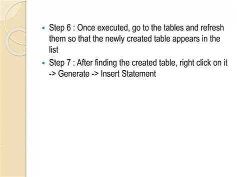 sap hana manually to insert data table ppt