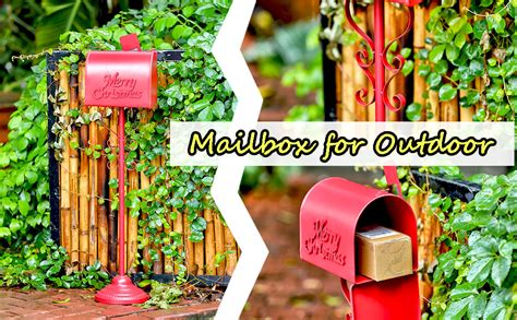 Phaxth Metal Christmas Letters To Santa Mailbox 37 H