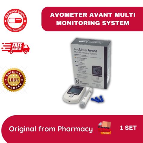 Avometer Avant Multi Monitoring System Mesin Check Gula Kolestrol Asid Urik Shopee Malaysia