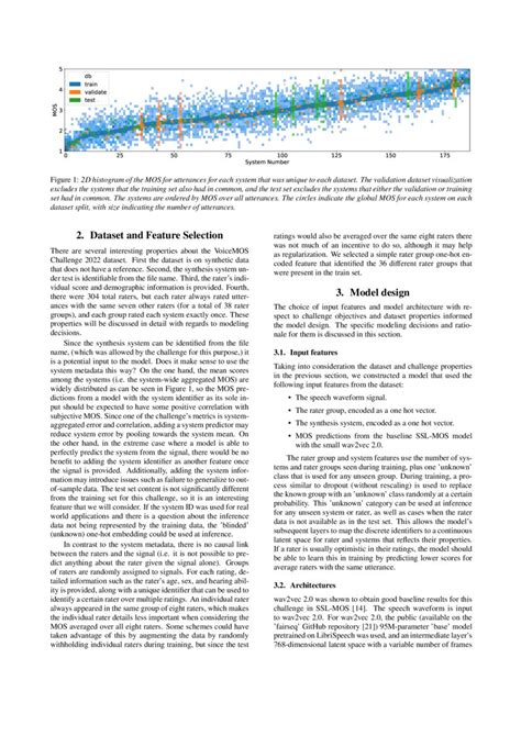 using rater and system metadata to explain variance in the voicemos