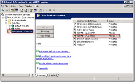 Mvc App In Windows 2003 Server Extension Less Runs Only Home