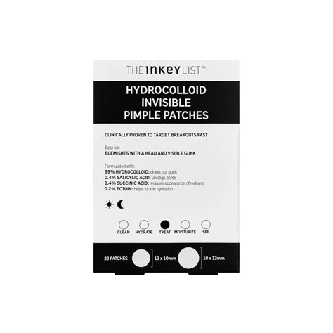 Hydrocolloid Acne Pimple Patch The Inkey List