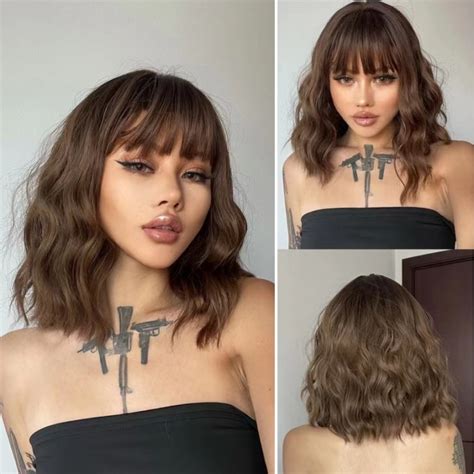 Natürliche Air Bangs Perücke Super X Studio