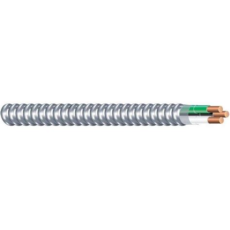 10 2 Metal Clad Mc Cable With Ground Aluminium Armor And Solid Copp