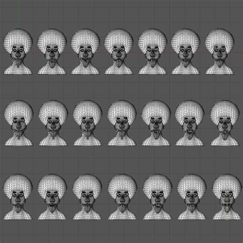 3d Cartoon Head Shapes