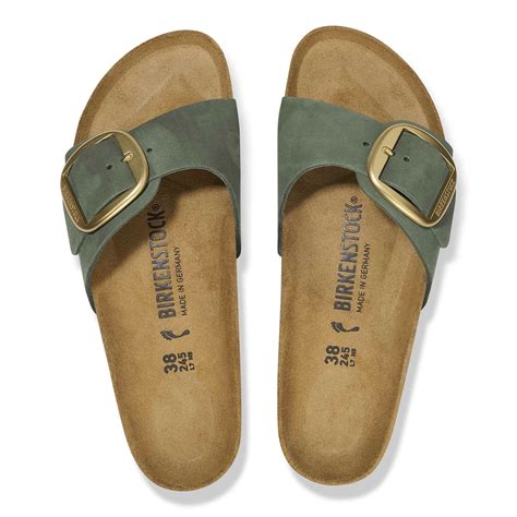 Buy Green Madrid Big Buckle Nubuk Leather Online In India Birkenstock