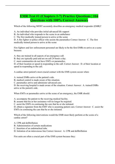 emr tests compilation bundle stuvia us