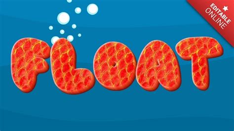 Float Text Effect Generator