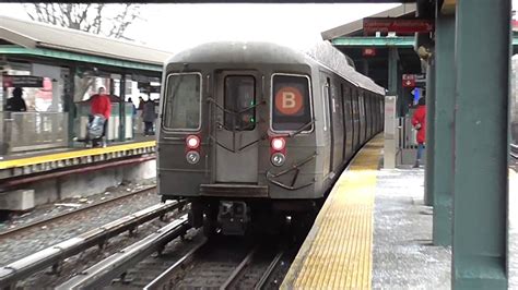 Bmt Brighton Line Manhattan Bound R160b Siemens Qr68 B Express Train