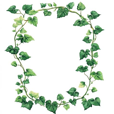 Beautiful Ivy Border Frame With A Graceful And Elegant Design Premium