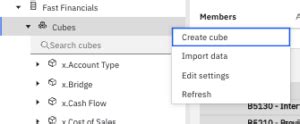 How To Create A Cube In IBM Planning Analytics