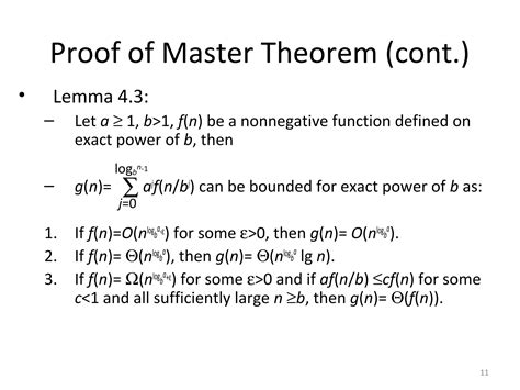 Master Method Theorem Ppt