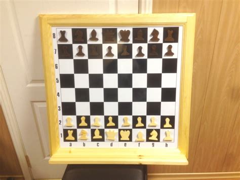 Демонстрационная шахматная магнитная деревянная доска Купить