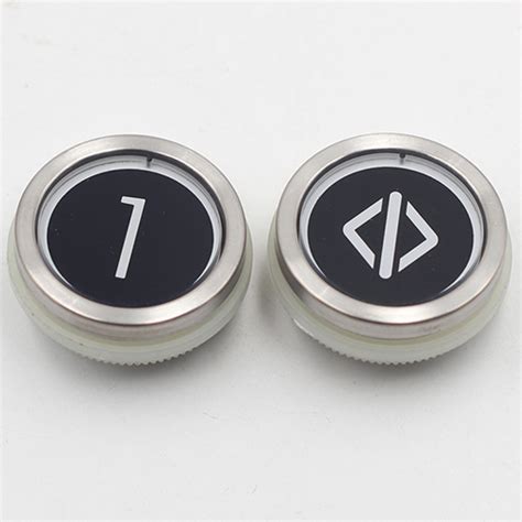 Kone Elevator Buttonsround Black Lift Push Buttons Manufacturer