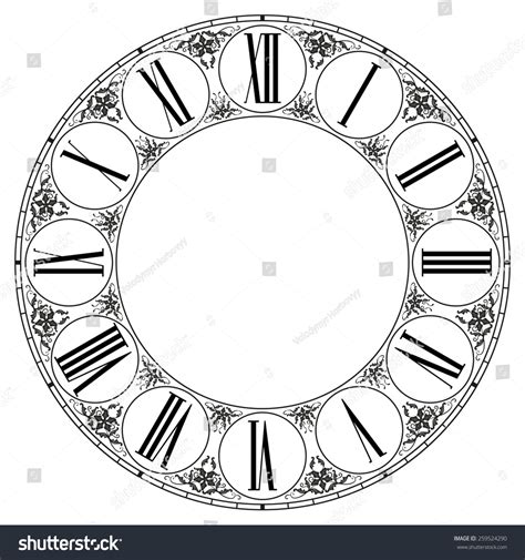 Vector Clock Stock Vector Royalty Free 259524290 Shutterstock