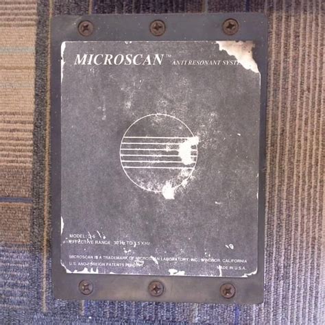 Microscan D 6 Anti Resonance System For Speaker Enclosures Audio Other Audio Equipment On