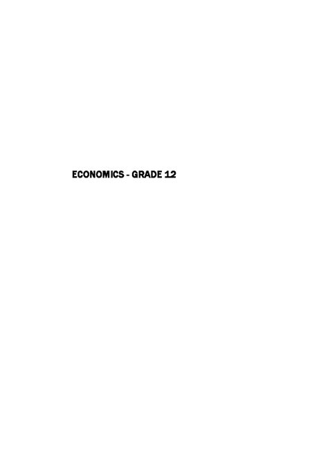 NSC Economics Grade May June P And Marking Memo Summary Studocu