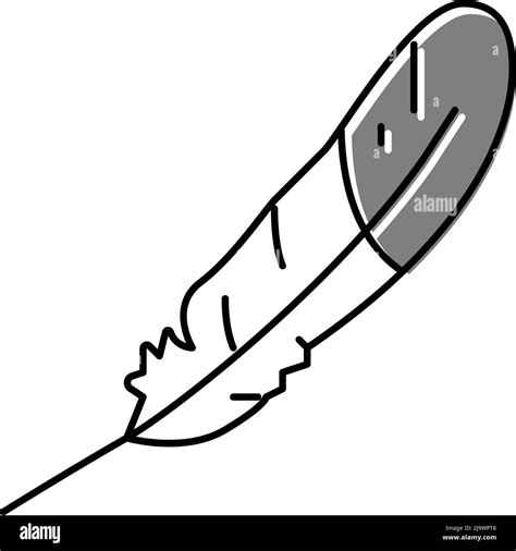 Feather Bird Color Icon Vector Illustration Stock Vector Image And Art Alamy